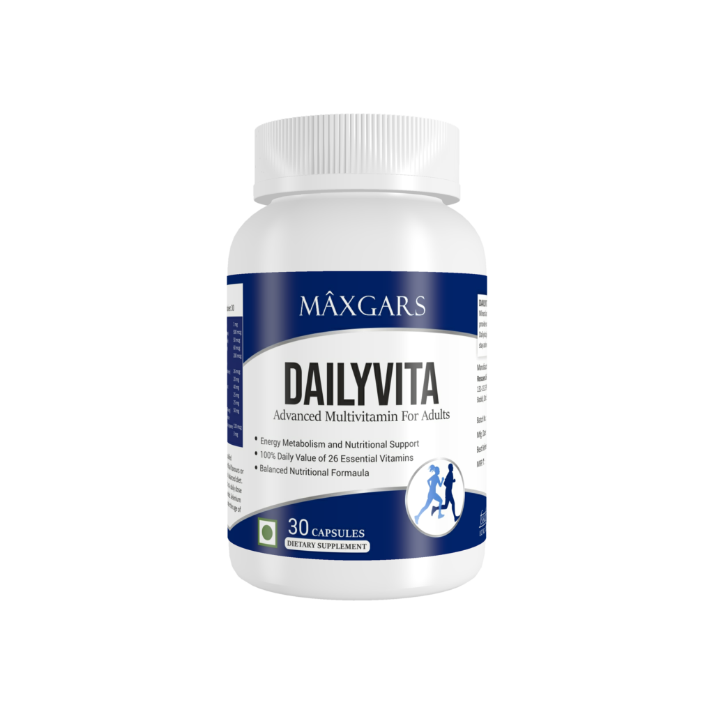 Maxgars Dailyvita - 30 Capsules - Maxgars